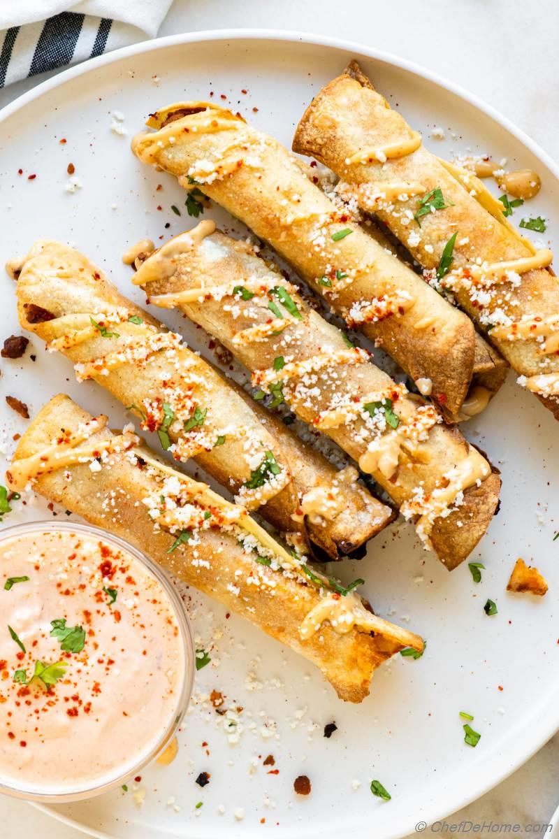 Air Fryer Taquitos Recipe ChefDeHome