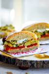Grilled Vegetables and Smashed Chickpeas Sandwich Recipe | ChefDeHome.com