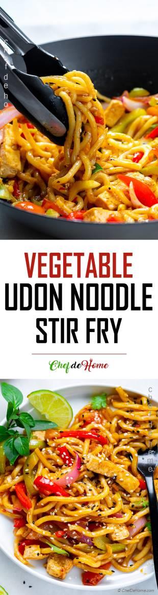 Easy Stir Fry with Udon Noodles - Stir Fry Noodles Recipe | ChefDeHome.com