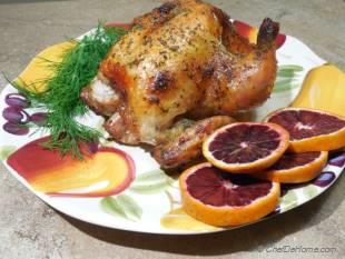 Roasted Game Hen with Stuffing Recipe | ChefDeHome.com