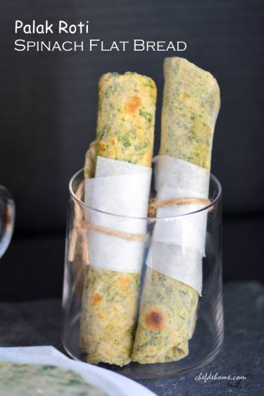 DIY | Freezer Ready Spinach Flat Bread | Indian Palak Roti Recipe ...