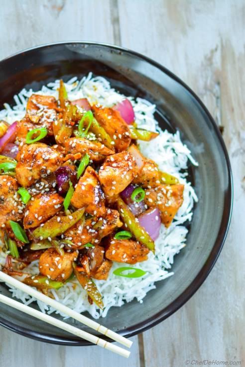 Chinese Black Pepper Chicken Recipe | ChefDeHome.com