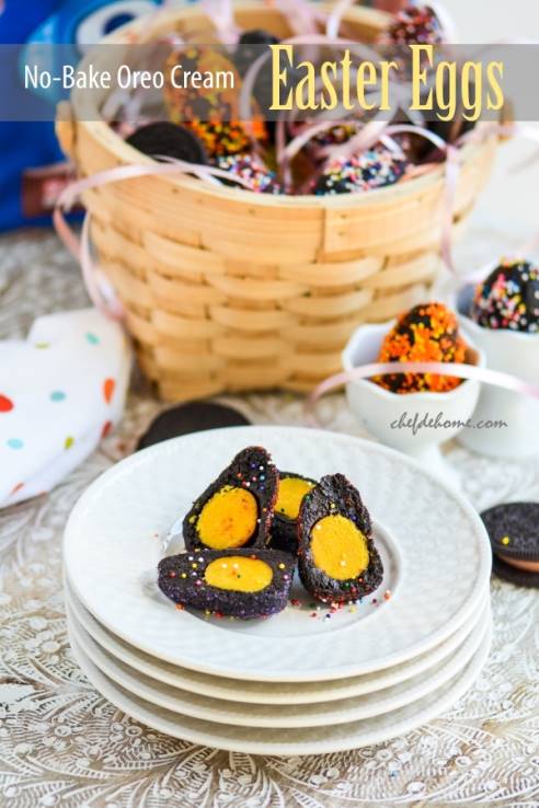 Yellow Yolk Oreo Cream Cheese Easter Eggs Recipe | ChefDeHome.com