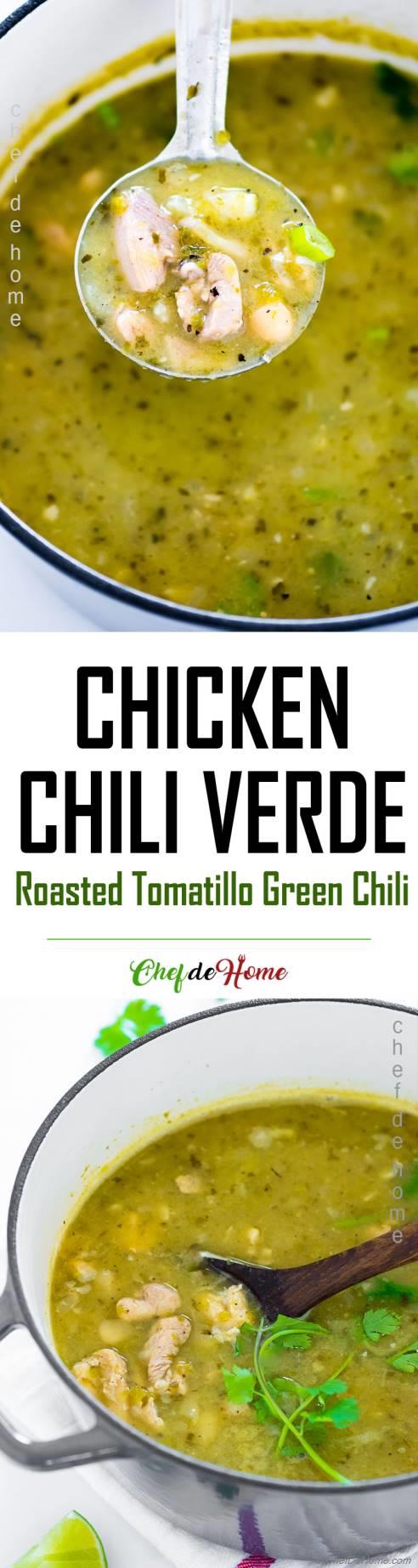 Green Chili - Chicken Chili Verde Recipe | ChefDeHome.com