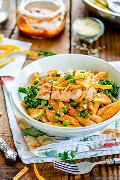 Spicy Chicken Chipotle Cream Sauce Pasta Recipe | ChefDeHome.com