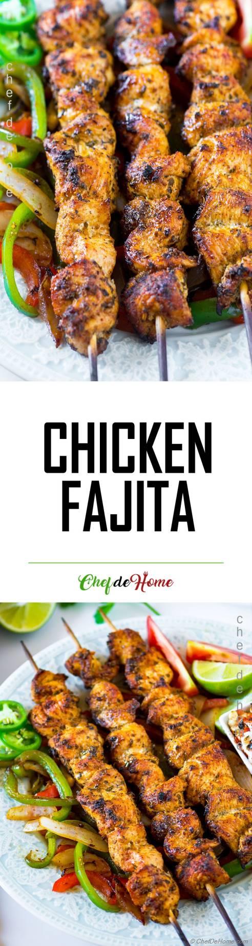 Chicken Fajita Recipe | ChefDeHome.com