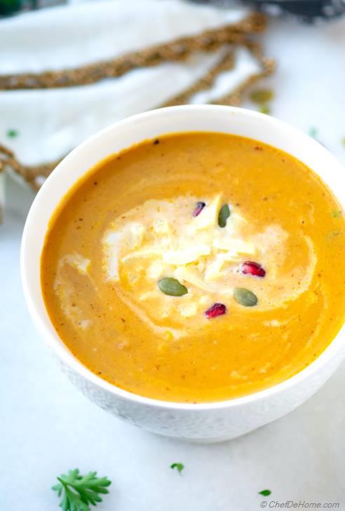 Savory Pumpkin Bisque Recipe | ChefDeHome.com