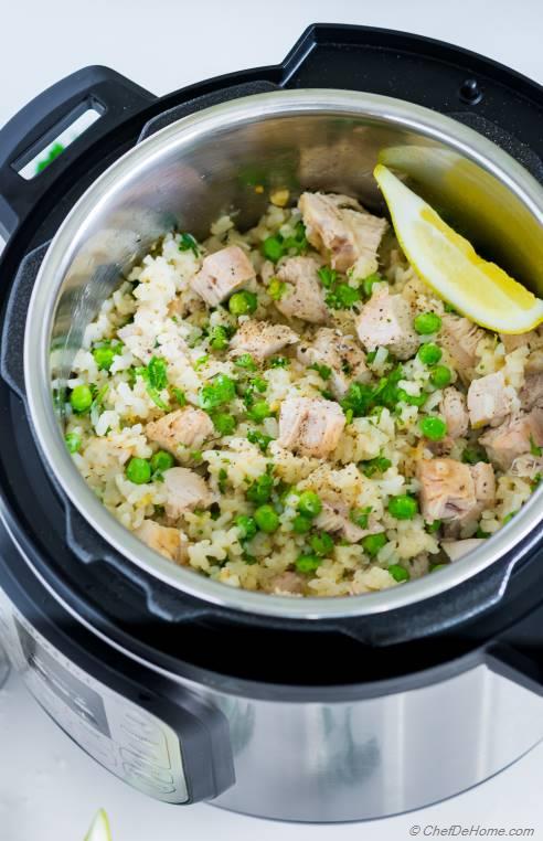 Chicken Risotto Instant Pot Recipe | ChefDeHome.com