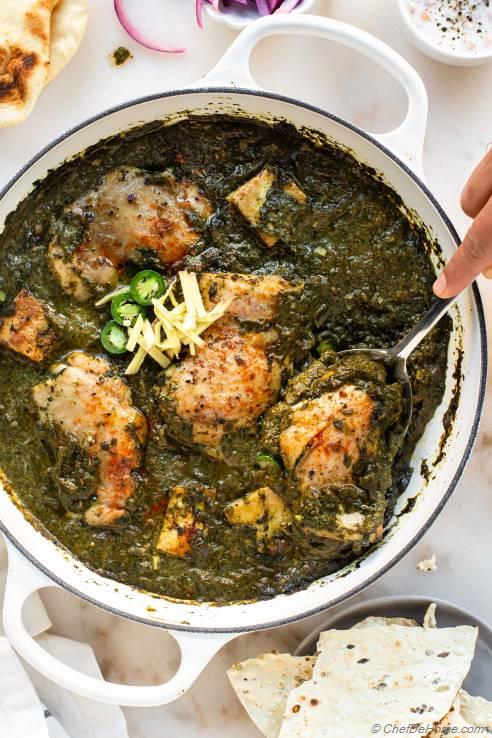 Chicken Saag Recipe | ChefDeHome.com