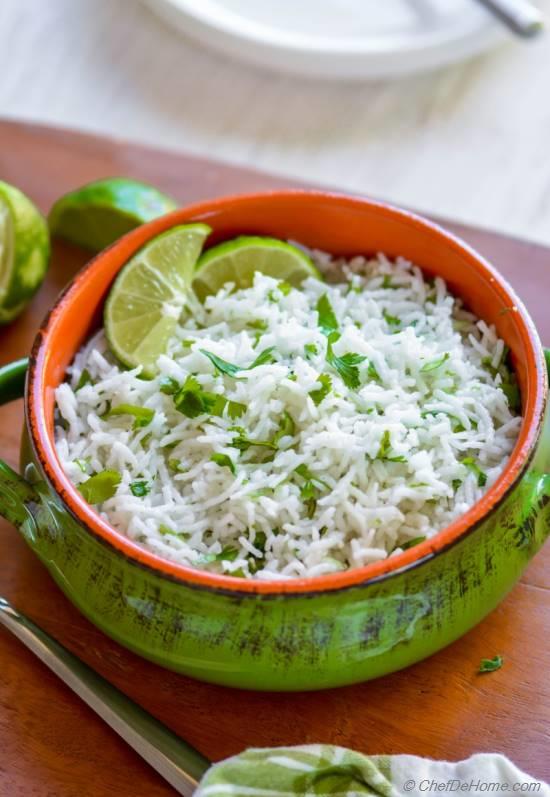 Easy Cilantro Lime Rice Recipe | ChefDeHome.com