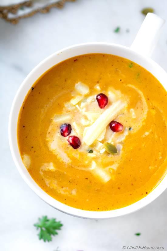 Savory Pumpkin Bisque Recipe | ChefDeHome.com