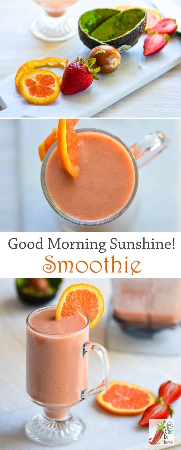 Good Morning Sunshine Breakfast Smoothie Recipe | ChefDeHome.com