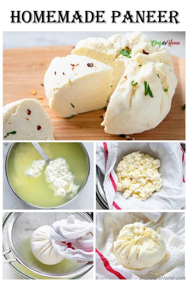 Homemade Paneer - How to make Paneer | ChefDeHome.com