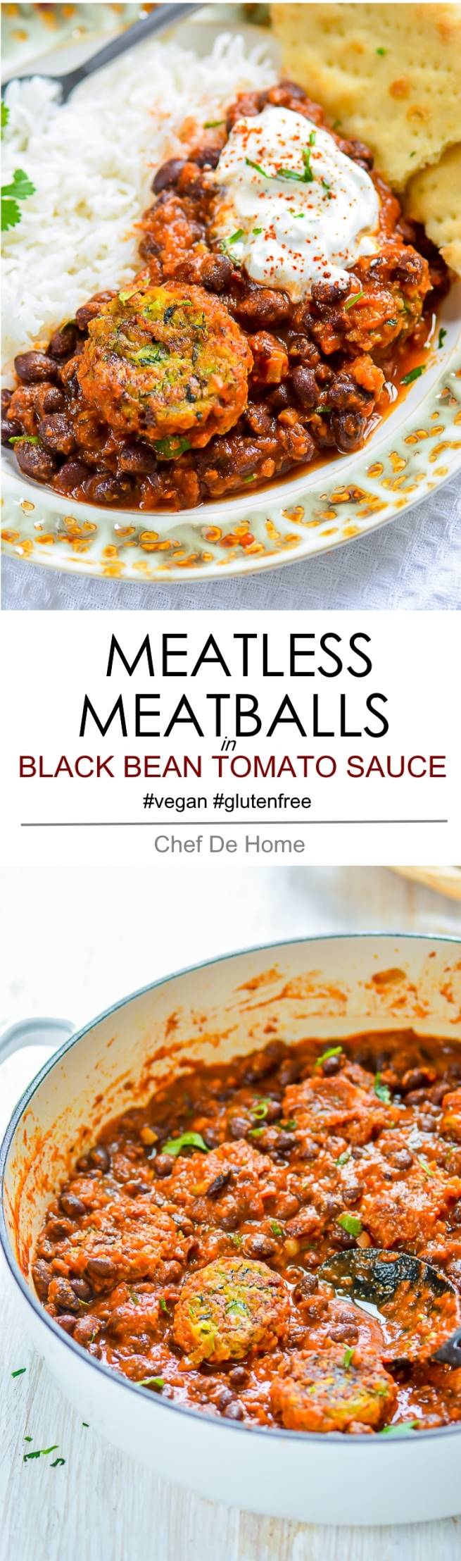 Meatless Meatballs with Beans and Tomato Sauce Recipe | ChefDeHome.com