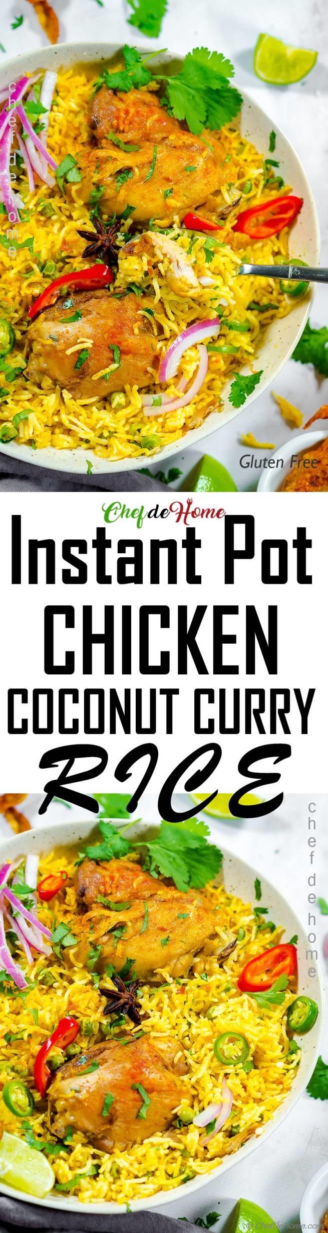 Curry Chicken Rice (Instant Pot, Pressure Cooker) Recipe | ChefDeHome.com