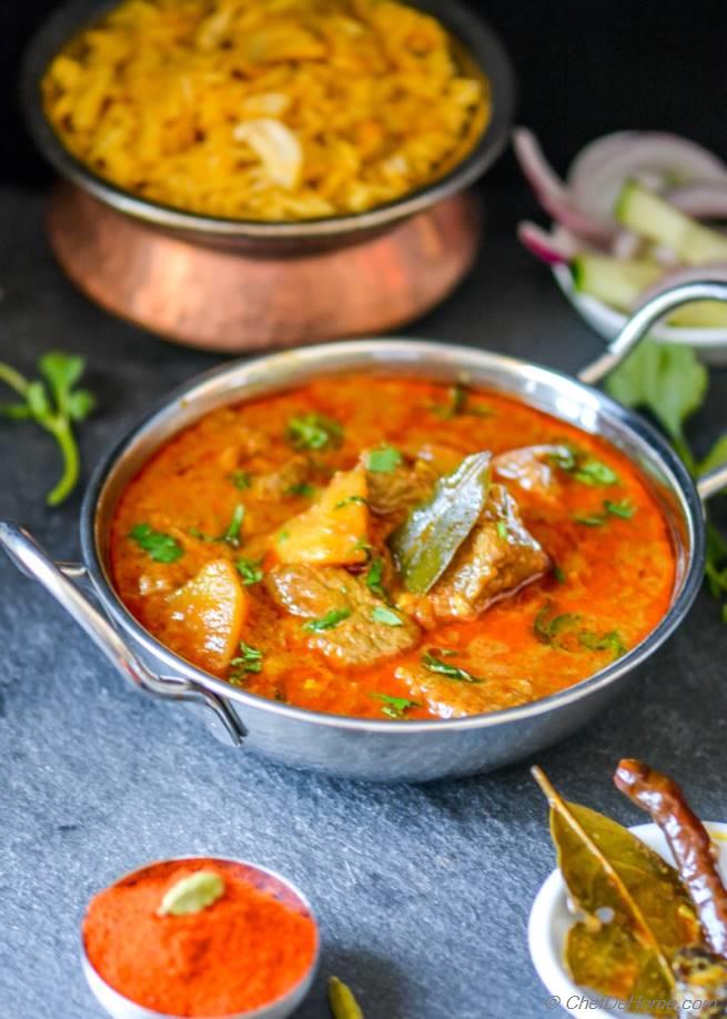 Lamb Rogan Josh - Indian Kashmiri Mutton(Lamb) Curry Recipe ...
