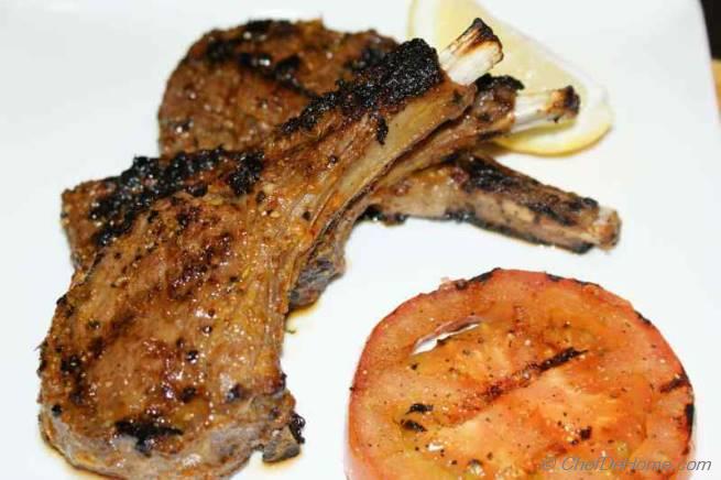 Grilled Lamb Rib chops Recipe | ChefDeHome.com