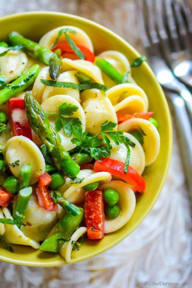 Lemon Herb Pasta Primavera Recipe