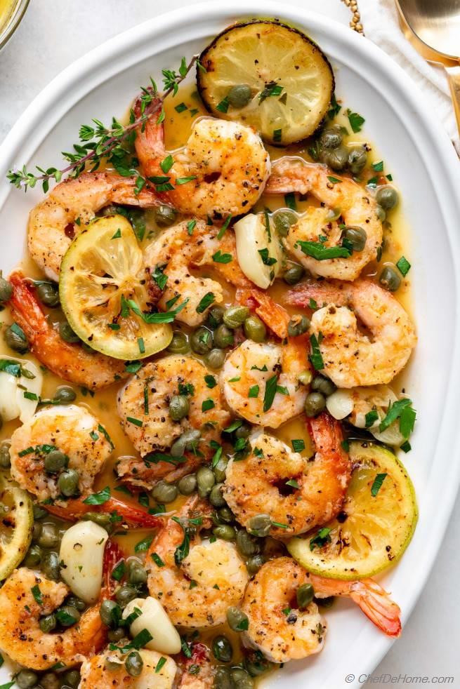 Shrimp Piccata Recipe | ChefDeHome.com
