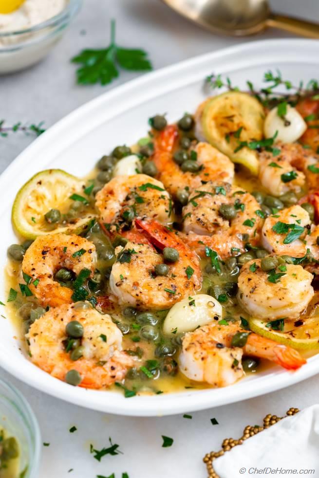 Shrimp Piccata Recipe | ChefDeHome.com
