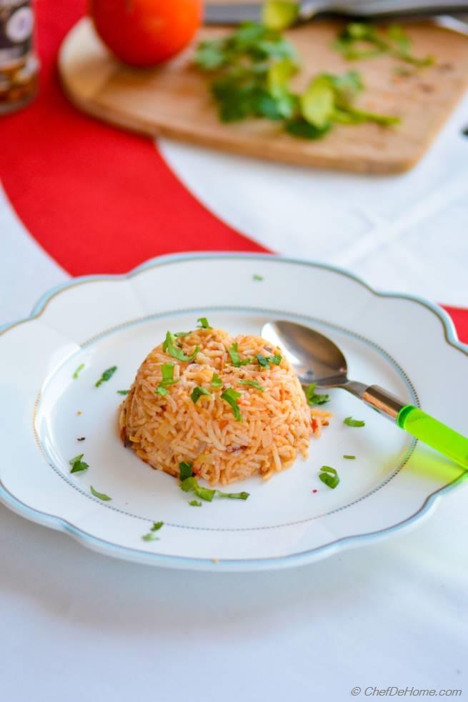 Spanish Tomato Rice with Smoked Chipotle Recipe | ChefDeHome.com