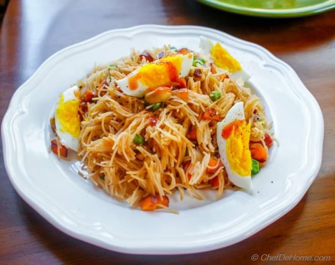 Indian Semiya Vermicelli Upma Recipe | ChefDeHome.com