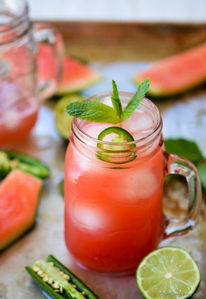 Mexican Watermelon-Jalapeno Agua Fresca Recipe | ChefDeHome.com