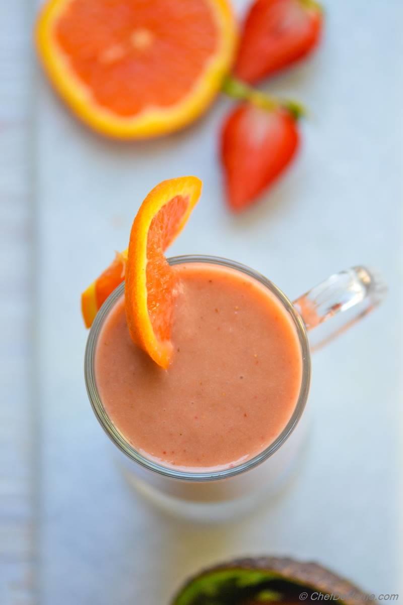 Good Morning Sunshine Breakfast Smoothie Recipe | ChefDeHome.com