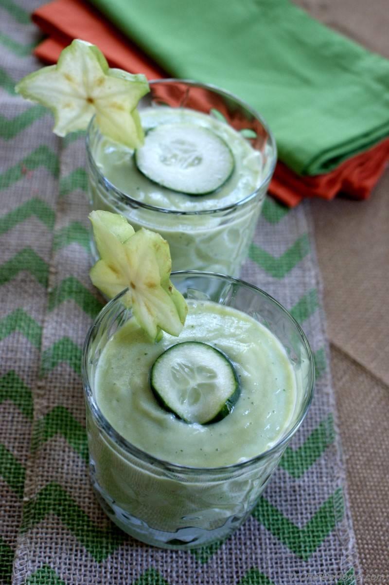 Refreshing Green Cucumber, Avocado, and Lime Cooler Recipe | ChefDeHome.com