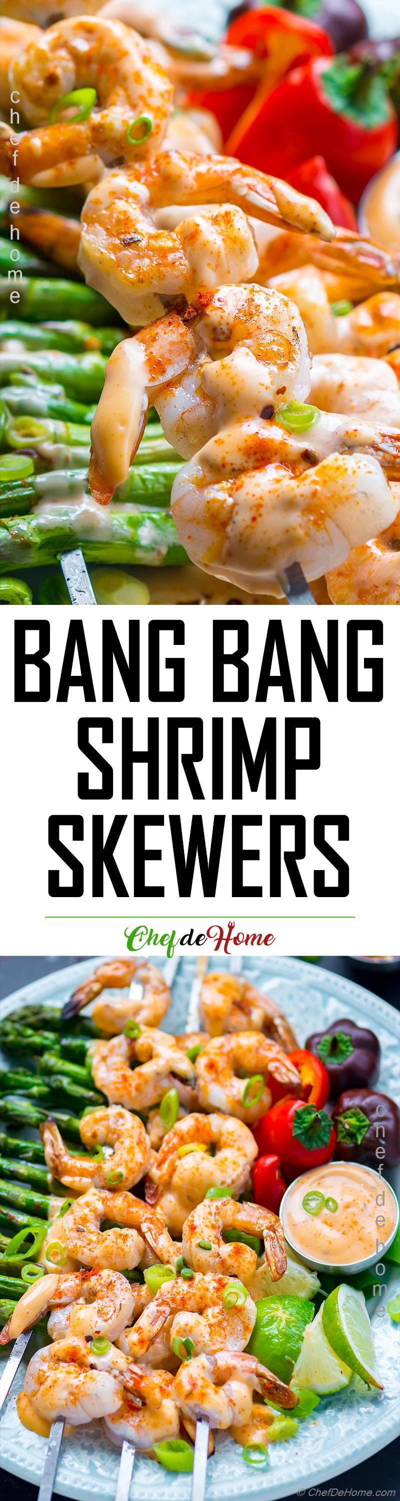 Bang Bang Shrimp Skewers Recipe | ChefDeHome.com
