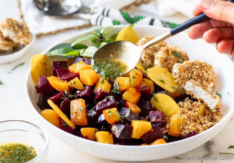 Roasted Beets with Goat Cheese Recipe | ChefDeHome.com