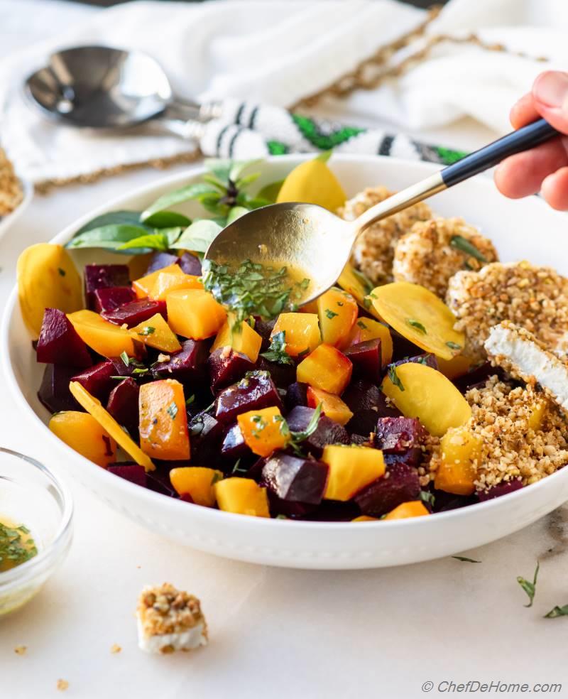 Roasted Beets with Goat Cheese Recipe | ChefDeHome.com