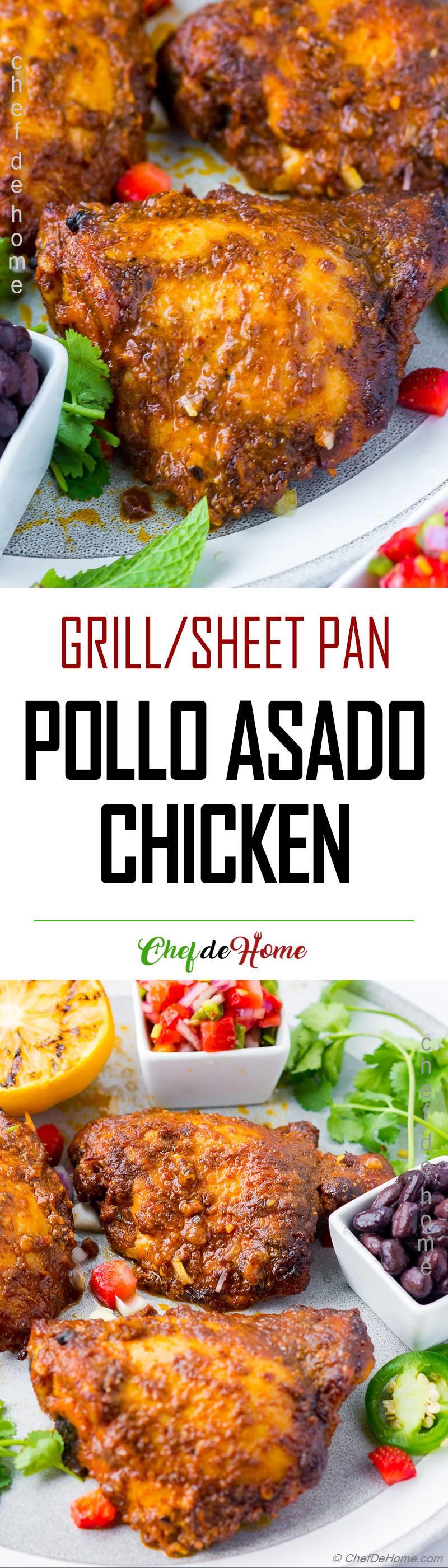 Pollo Asado (Oven Roasted, Grilled) Recipe | ChefDeHome.com