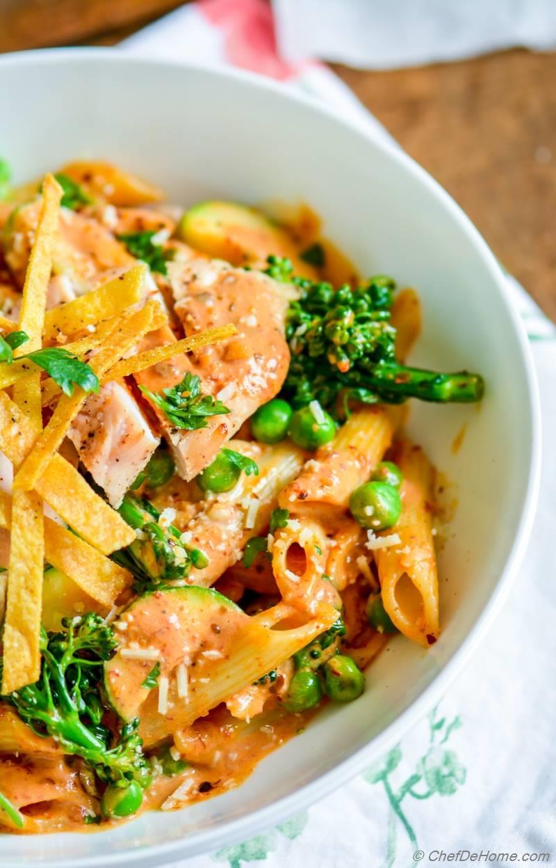 Spicy Chicken Chipotle Cream Sauce Pasta Recipe | ChefDeHome.com