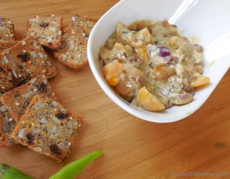 Creamy Tangy Lentil Dip Recipe | ChefDeHome.com