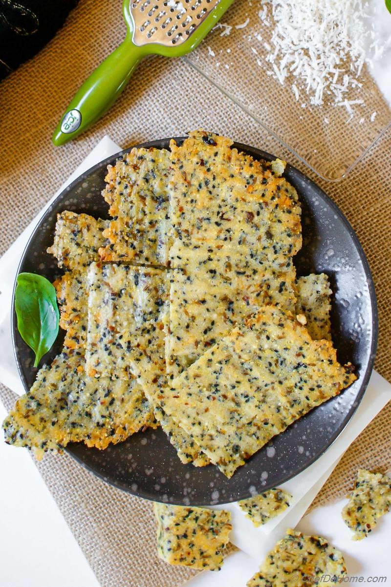 Everything Parmesan Crisps Recipe | ChefDeHome.com
