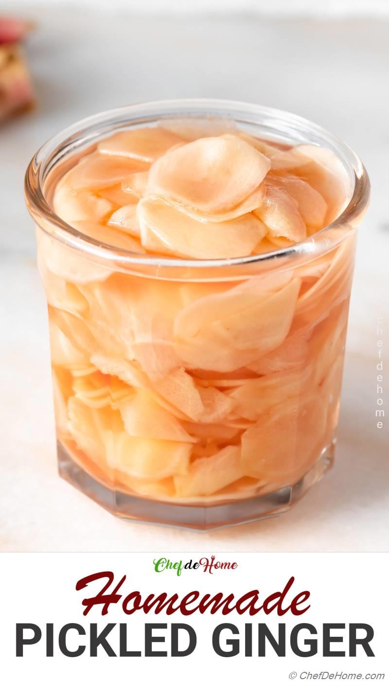 Pickled Ginger (Sushi Ginger) Recipe | ChefDeHome.com