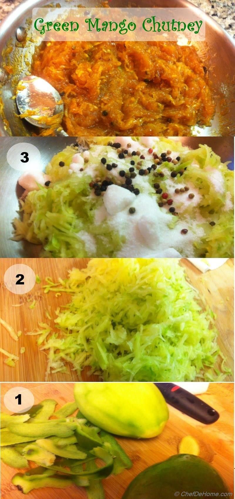 Sweet and Spicy Raw (Green) Mango Chutney Recipe | ChefDeHome.com