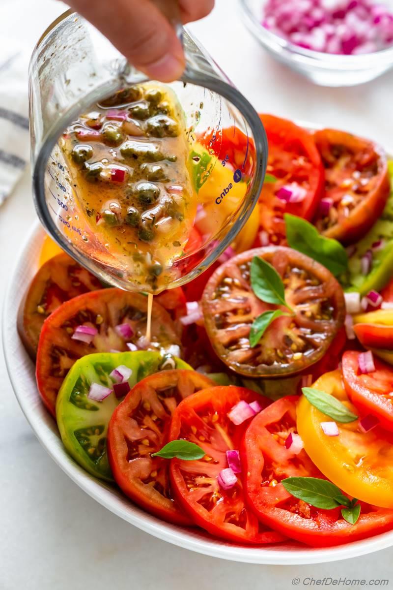 Heirloom Tomato Salad Recipe | ChefDeHome.com