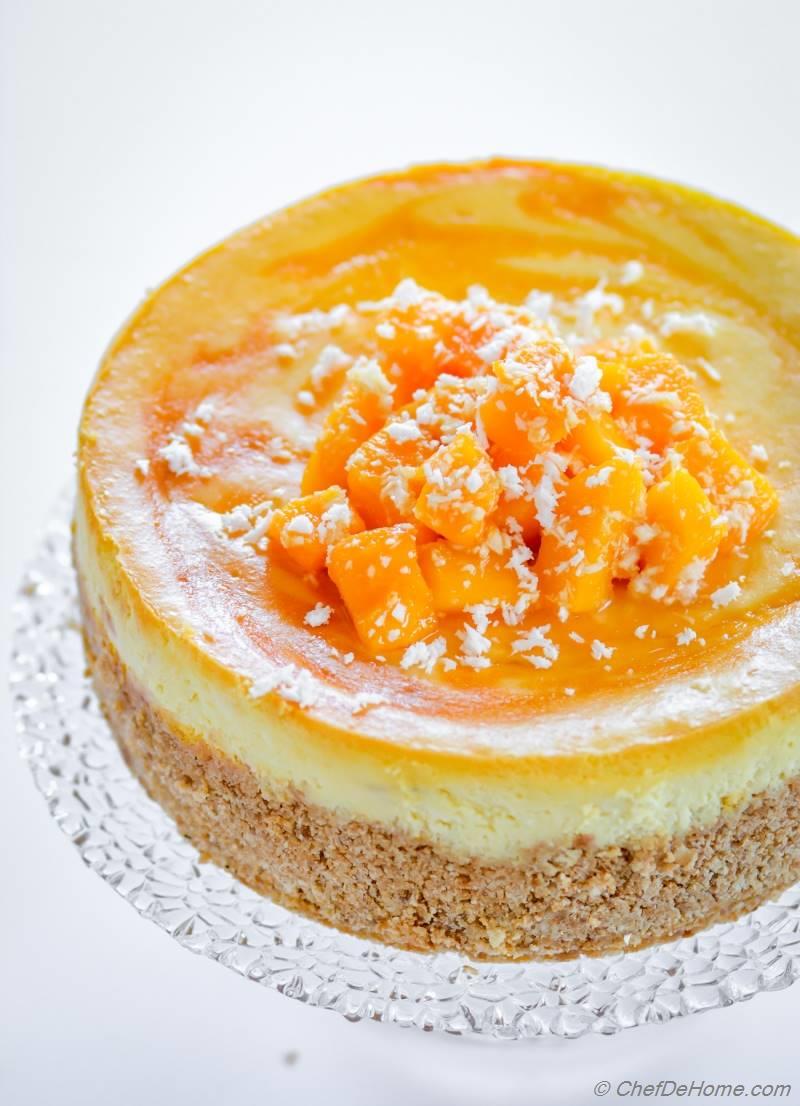 Mango Cheesecake Recipe | ChefDeHome.com
