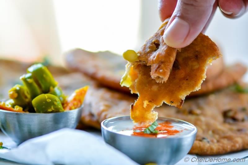 Sprouts Stuffed Masala Poori Recipe | ChefDeHome.com