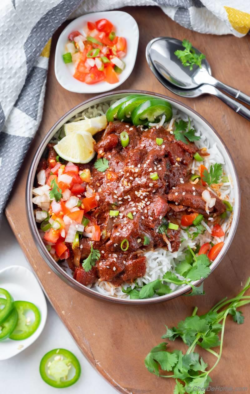 Easy Chicken Mole - Instant Pot Chicken Mole Recipe | ChefDeHome.com