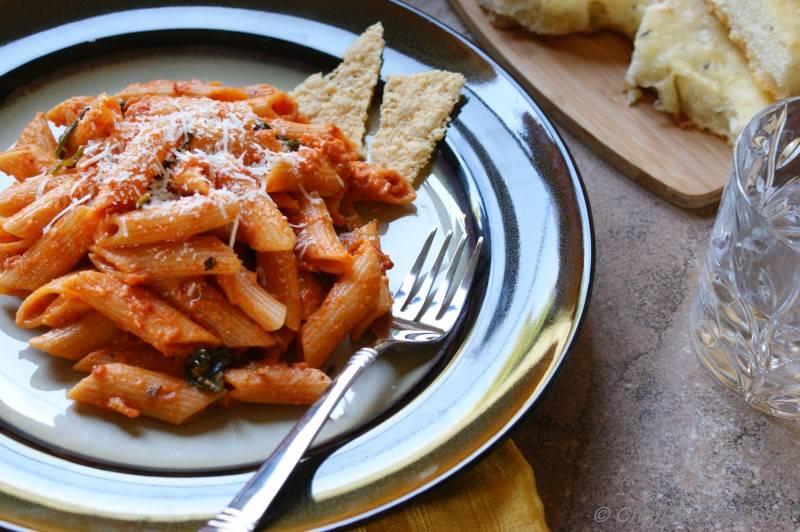 Pasta - Penne Rosa in Tomato-Cream Wine Sauce Recipe | ChefDeHome.com