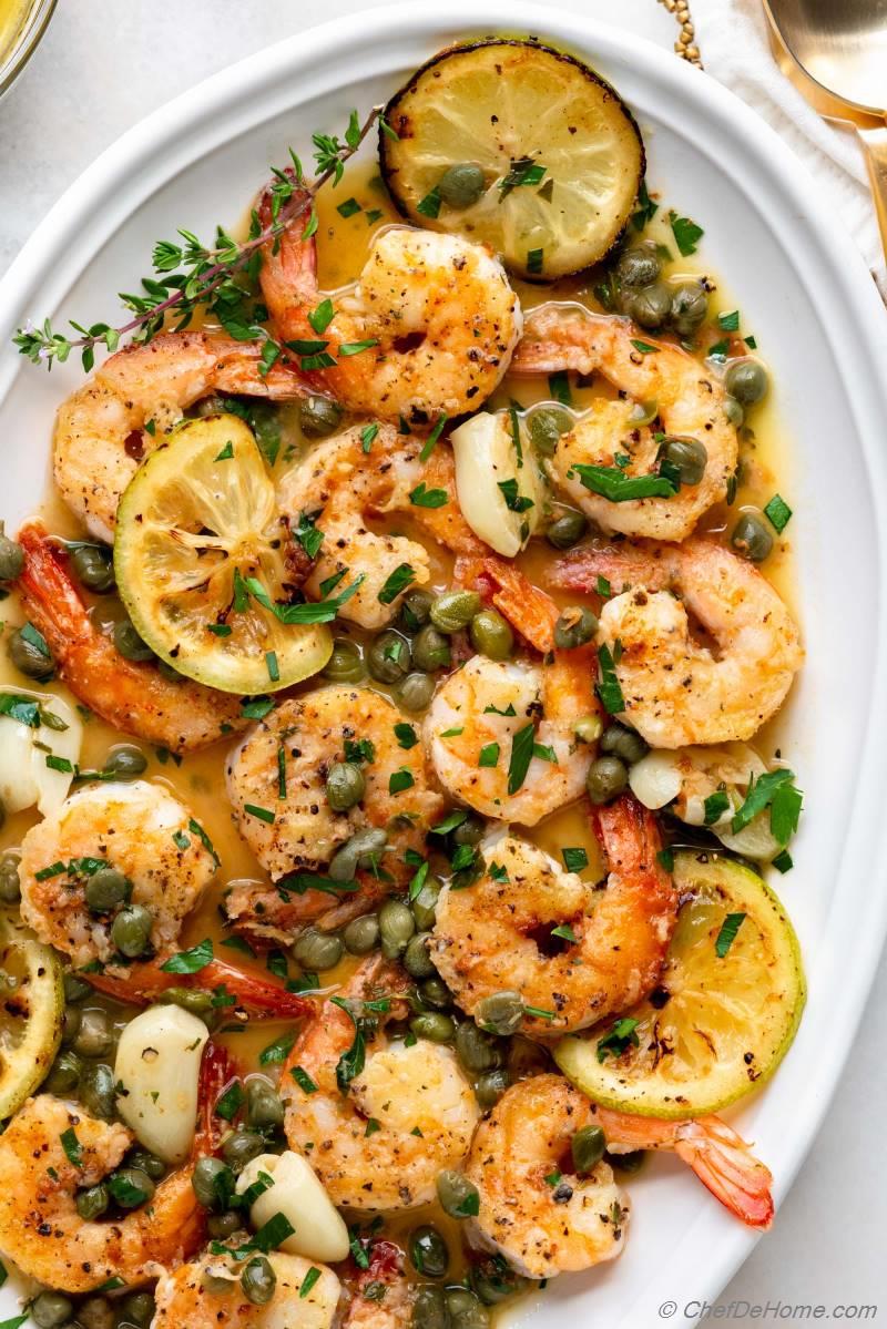 Shrimp Piccata Recipe | ChefDeHome.com