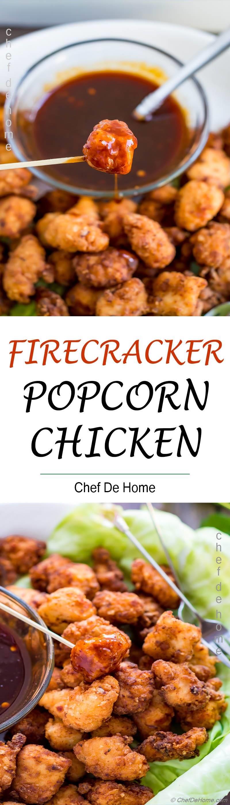 Firecracker Popcorn Chicken Recipe | ChefDeHome.com