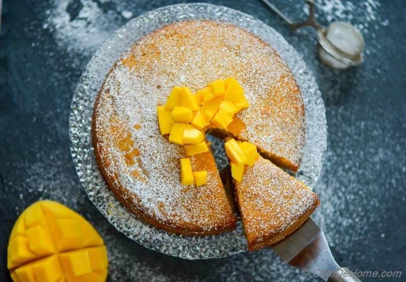 Moist Mango Pound Cake Recipe | ChefDeHome.com