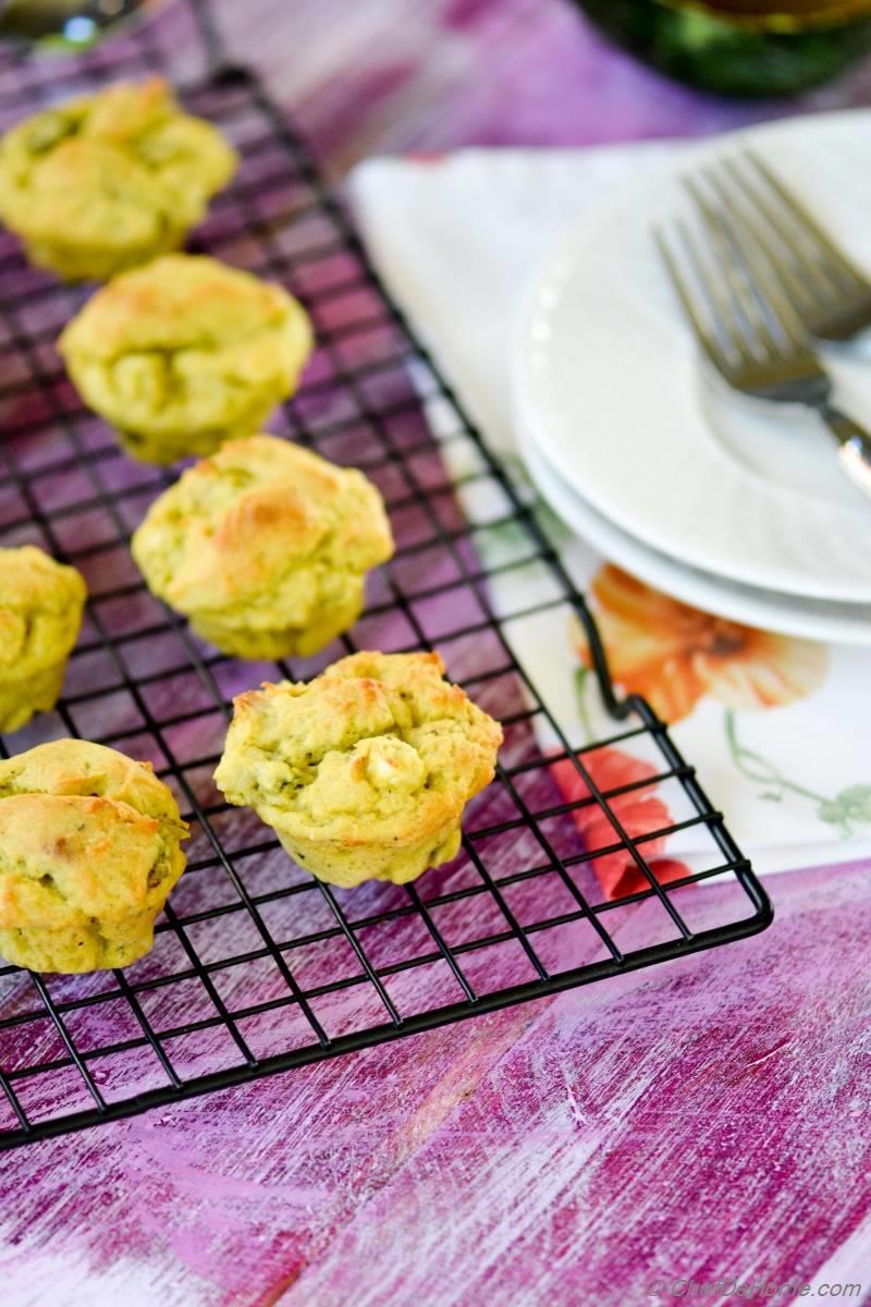 Vegan Avocado-Scallion Bake Sale Muffins Recipe | ChefDeHome.com